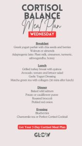 Cortisol Diet: 7-Day Meal Plan + Simple Rules – After40Glow